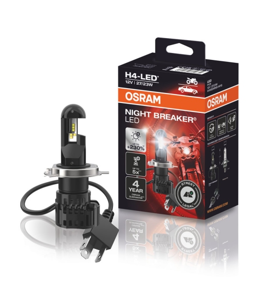 LED ŽARNICE H4 OSRAM NIGHT BREAKER LED 64193DWNB-1HFB 12V P43t za motorna kolesa