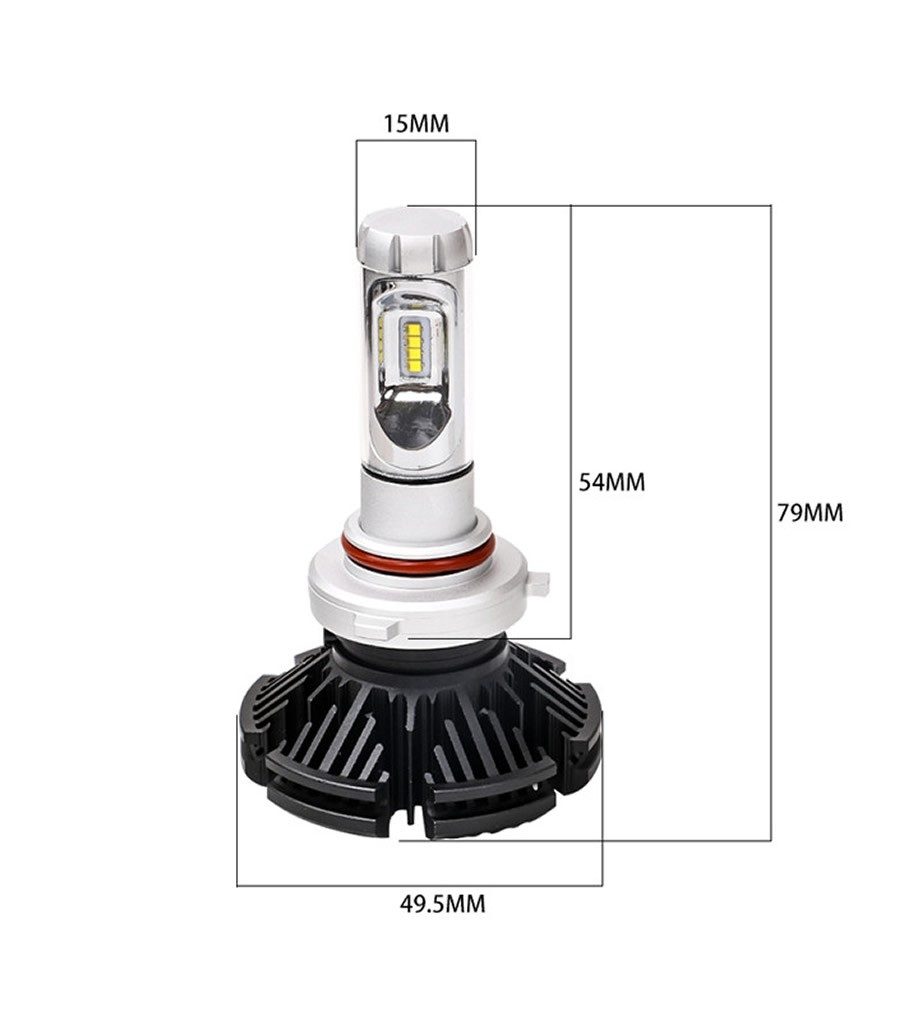 LED LAMPS KIT/SET PHILIPS 9005 HB3 LED 5000lm 6500K