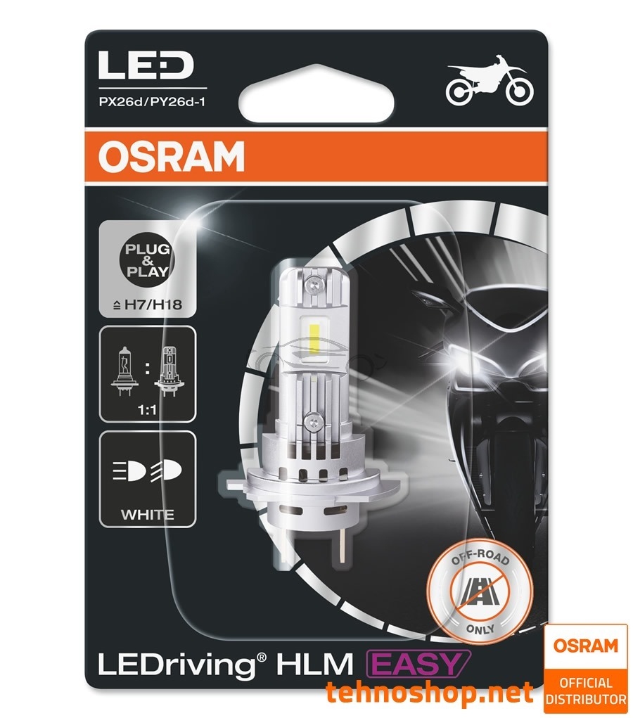 LED ŽARNICE H7 OSRAM LEDriving HL EASY 64210DWESY-01B 12V PX26d 01B